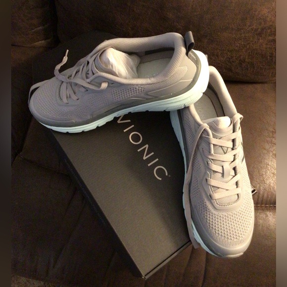 Vionic | Shoes | Vionic Nib Walk Max Lace Up Grey Sneakers | Poshmark
